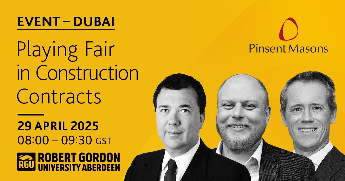 Playing fair in construction contracts